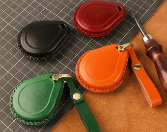 Handmade Leather Key Fob Cover for Harley Davidson, Genuine Leather ...