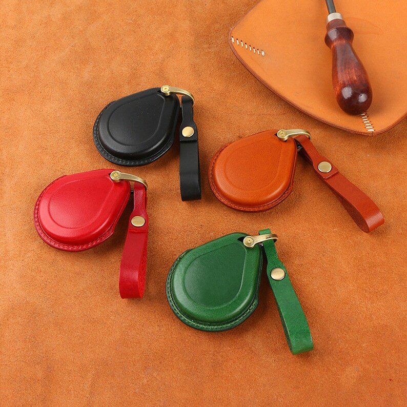 Handmade Leather Key Fob Cover for Harley Davidson, Genuine Leather ...