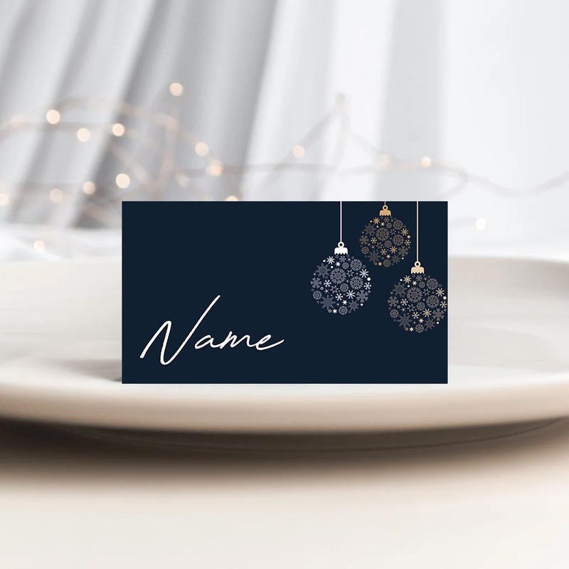 Christmas Place Cards - Etsy