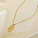 Sunburst Rectangle Gold Pendant Necklace, 18k Gold Plated, Stainless Steel, Tarnish Free ...