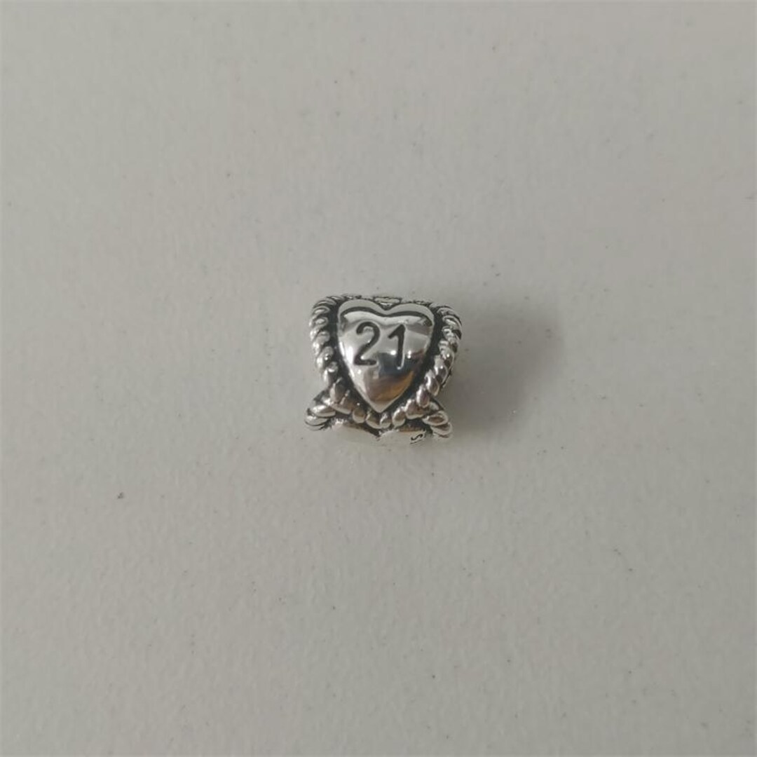 Pandora Silver 21st Birthday Charm - Etsy