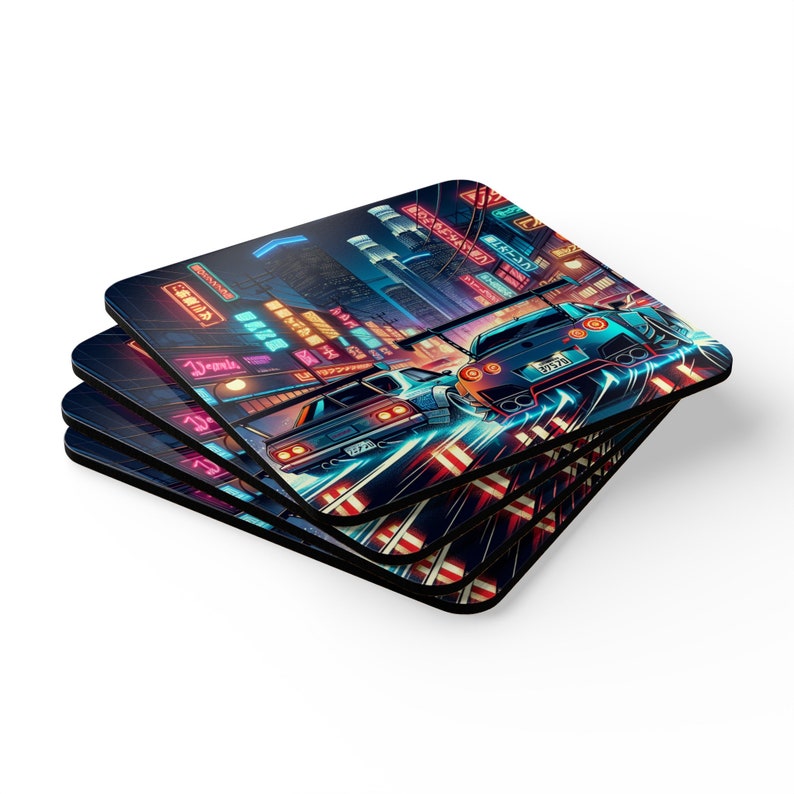Nissan Skyline Hakosuka, Nissan GT-R R35 Corkwood Coaster Set of Four ...
