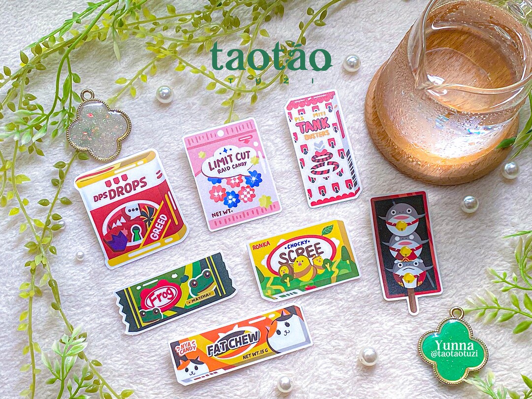 FF14 Eorzea Snacks Matte Laminated Fat Cat Great Serpent of Ronka Frog ...