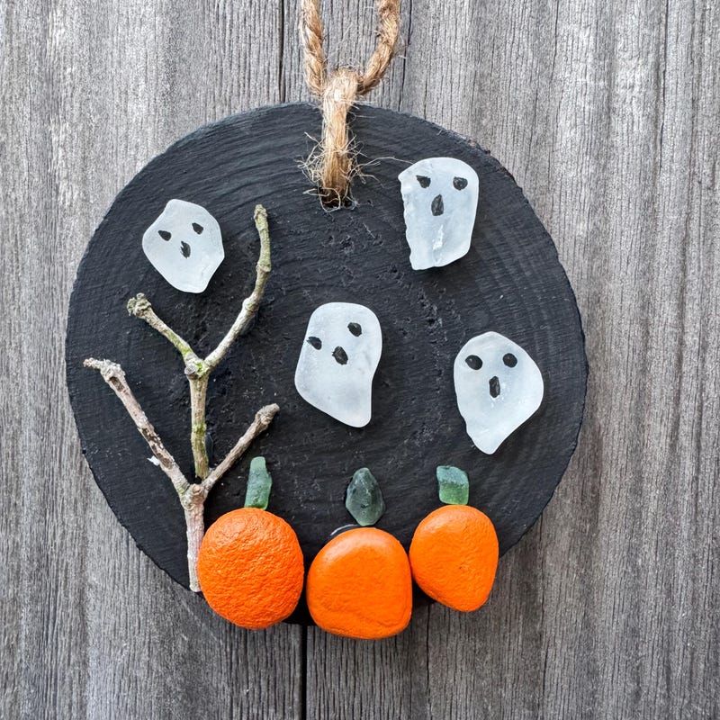 Halloween Pebble Art - Etsy