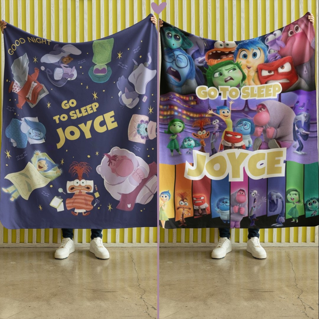 Custom Inside Out Blanket With Name Personalized Kids Sleepytime ...