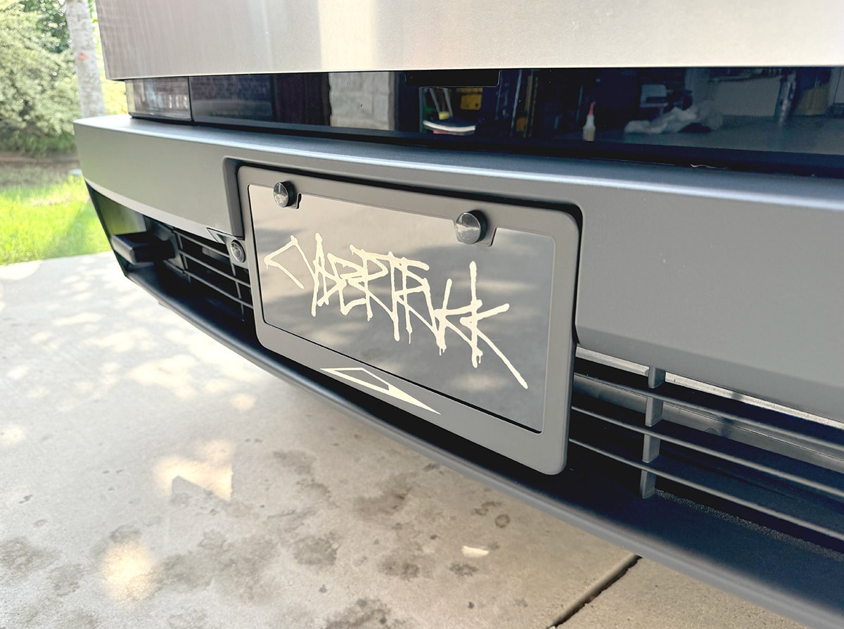 Cybertruck Graffiti Vanity Decorative License Plate Tesla - Etsy