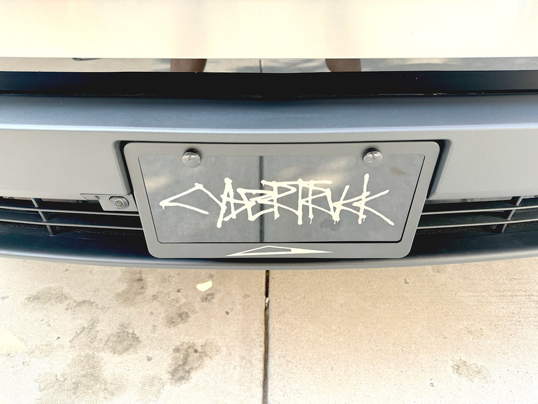 Cybertruck Graffiti Vanity Decorative License Plate Tesla - Etsy