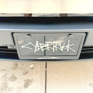 Cybertruck Graffiti Vanity Decorative License Plate Tesla - Etsy