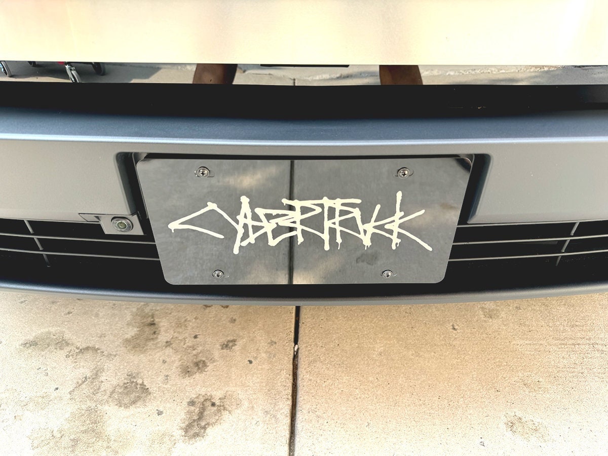 Cybertruck Graffiti Vanity Decorative License Plate Tesla - Etsy