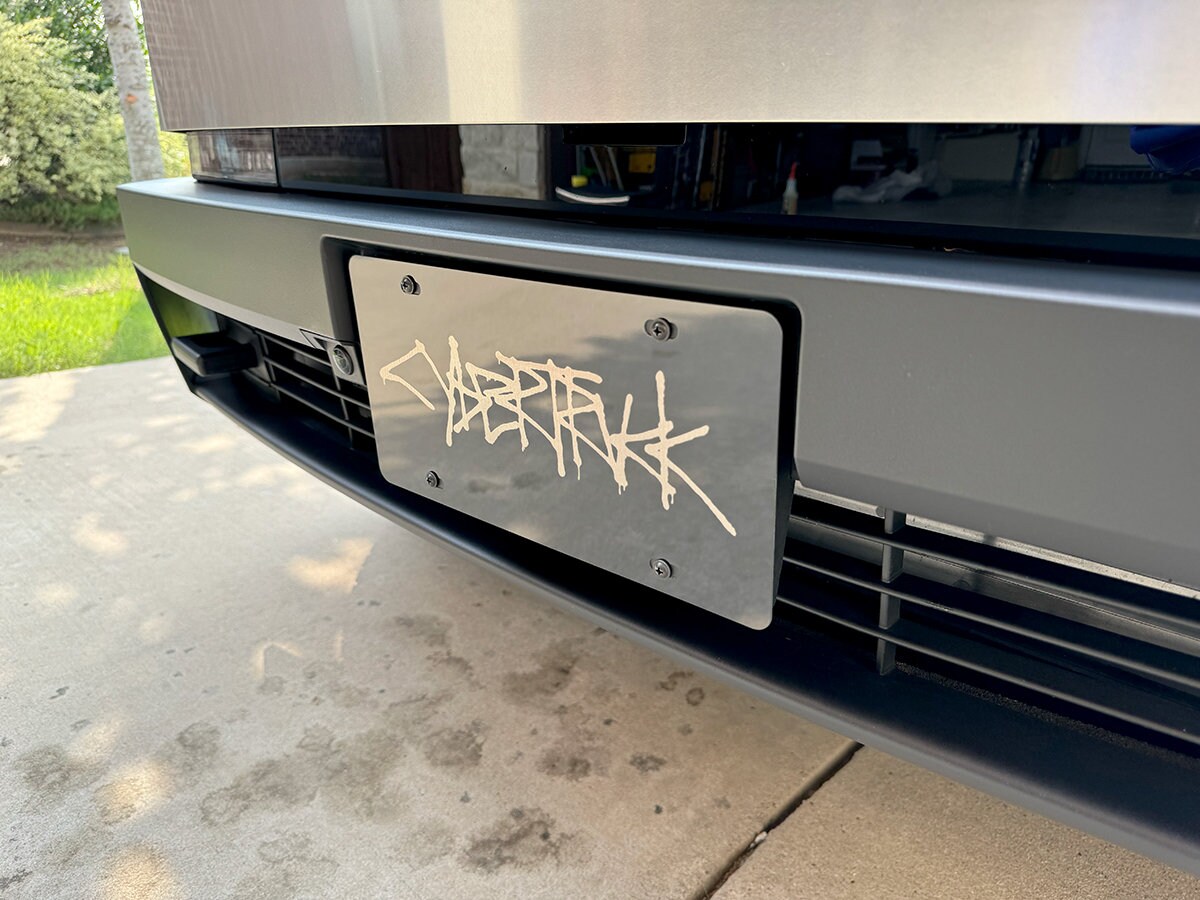 Cybertruck Graffiti Vanity Decorative License Plate Tesla - Etsy