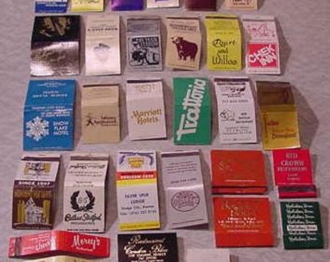 Lot of 30 EMPTY Used Matchbooks Ephemera Lot No 1 - Etsy