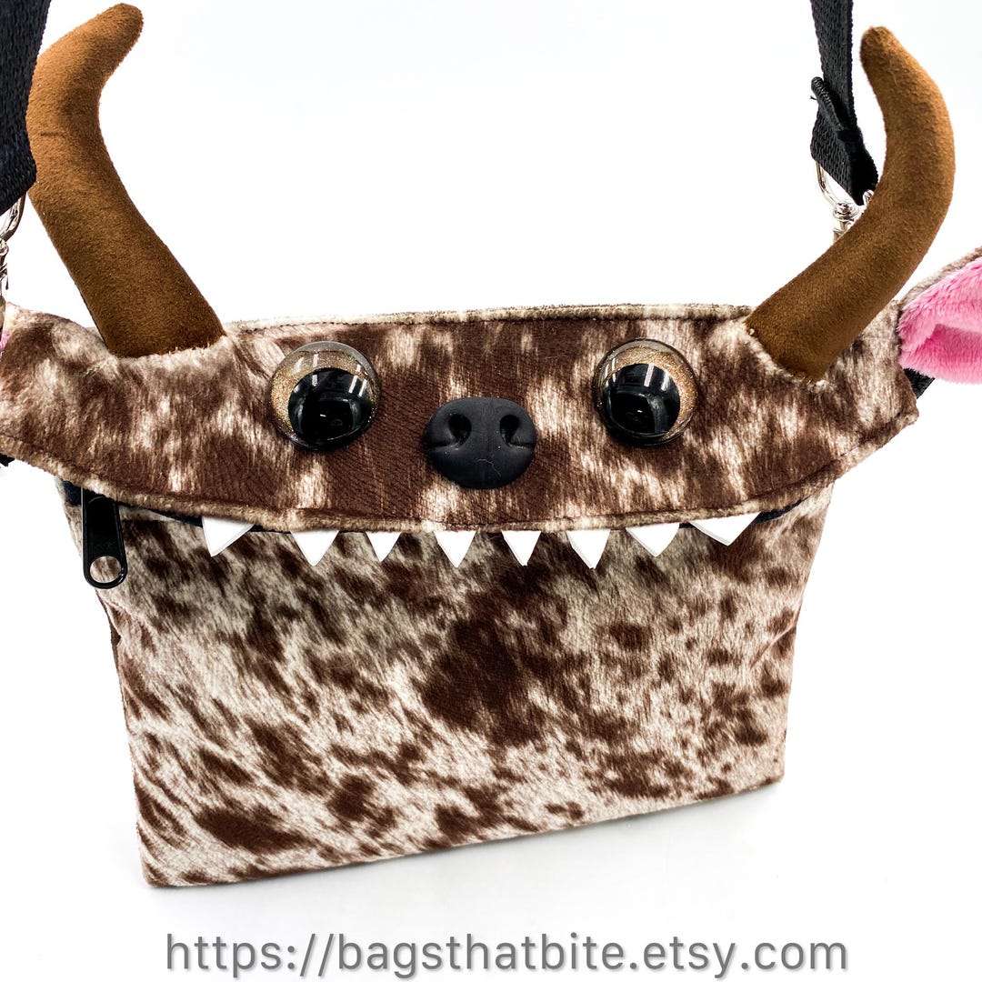 Carnivorous Cow Monster Shoulder Bag - Etsy