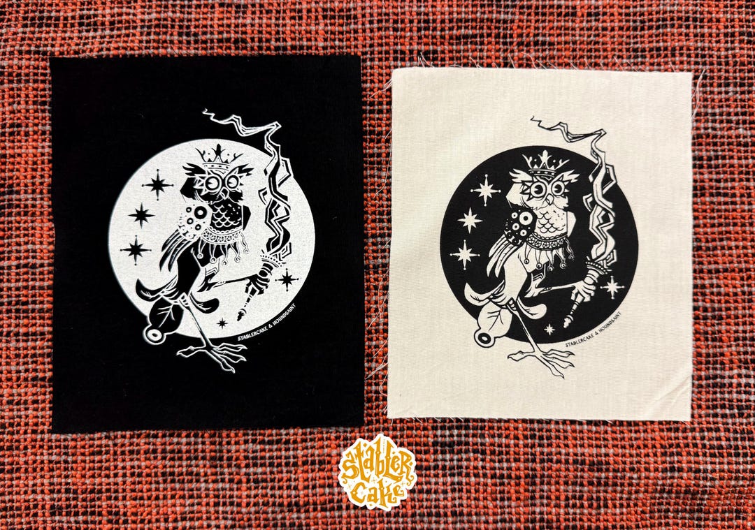 Stolas Silkscreen Fabric Patch - Etsy