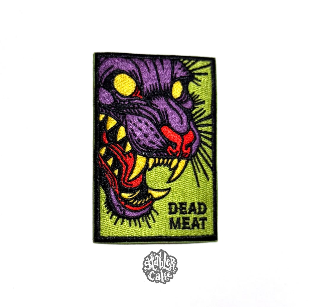 Dead Meat Iron-on Patch (green Edition) - Etsy