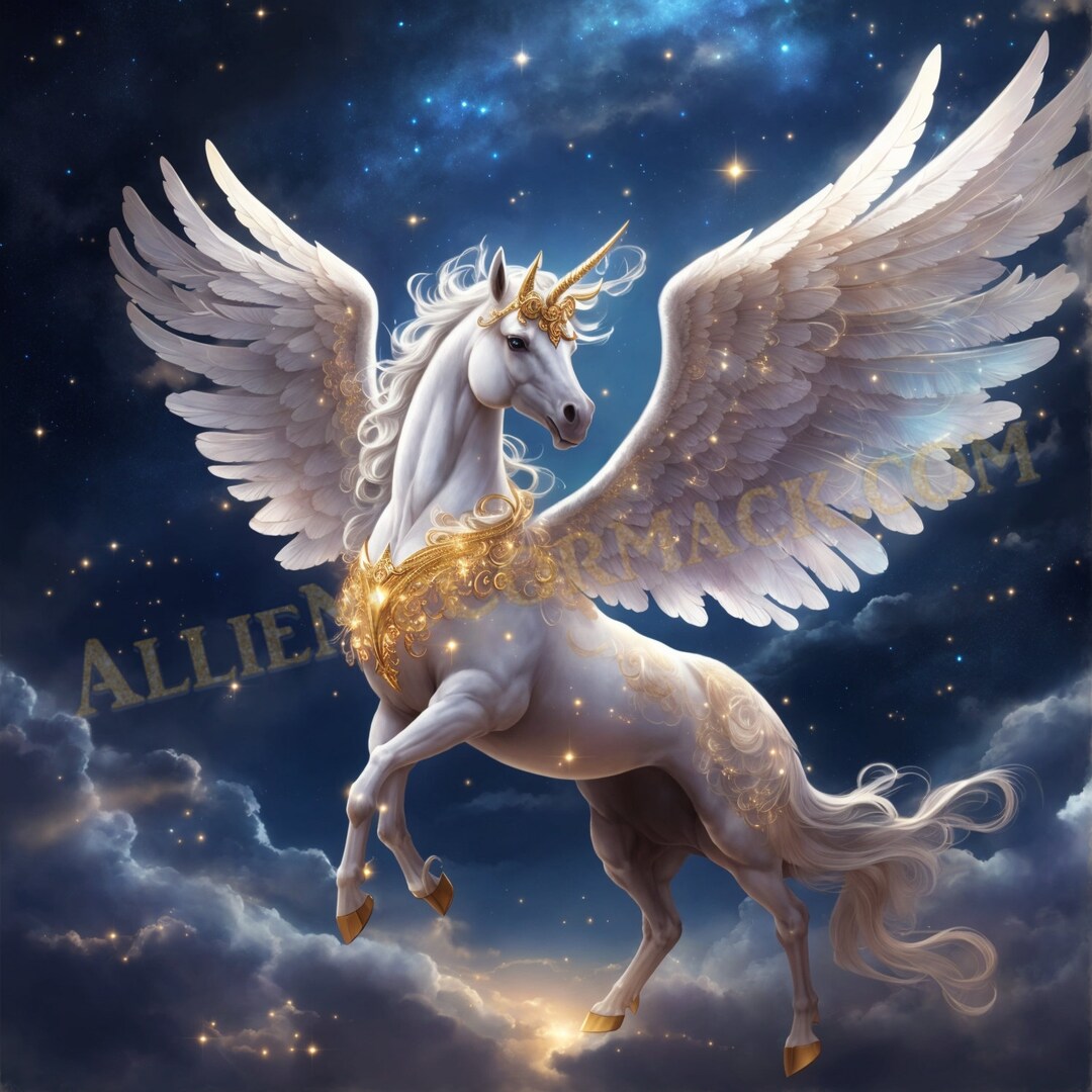 Imagine a Beautiful Alicorn Print Quality Digital Art - Etsy