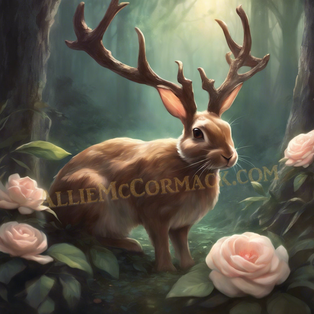 Imagine an Adorable Jackalope Print Quality Digital Art - Etsy