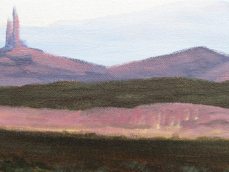 Southwestern Red Desert, Original Landscape, Desert Painting, 18 X 24 ...