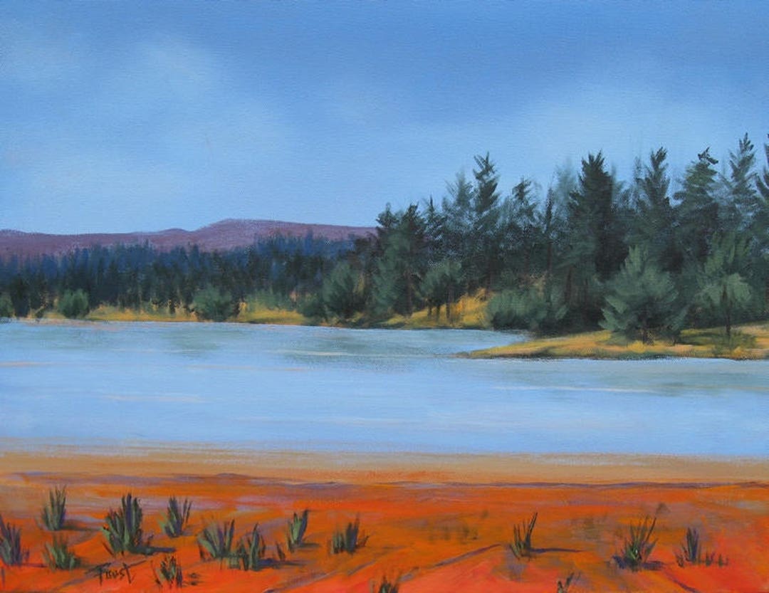 Yellowstone, Western Art, Western Landscape, Original Landscape ...