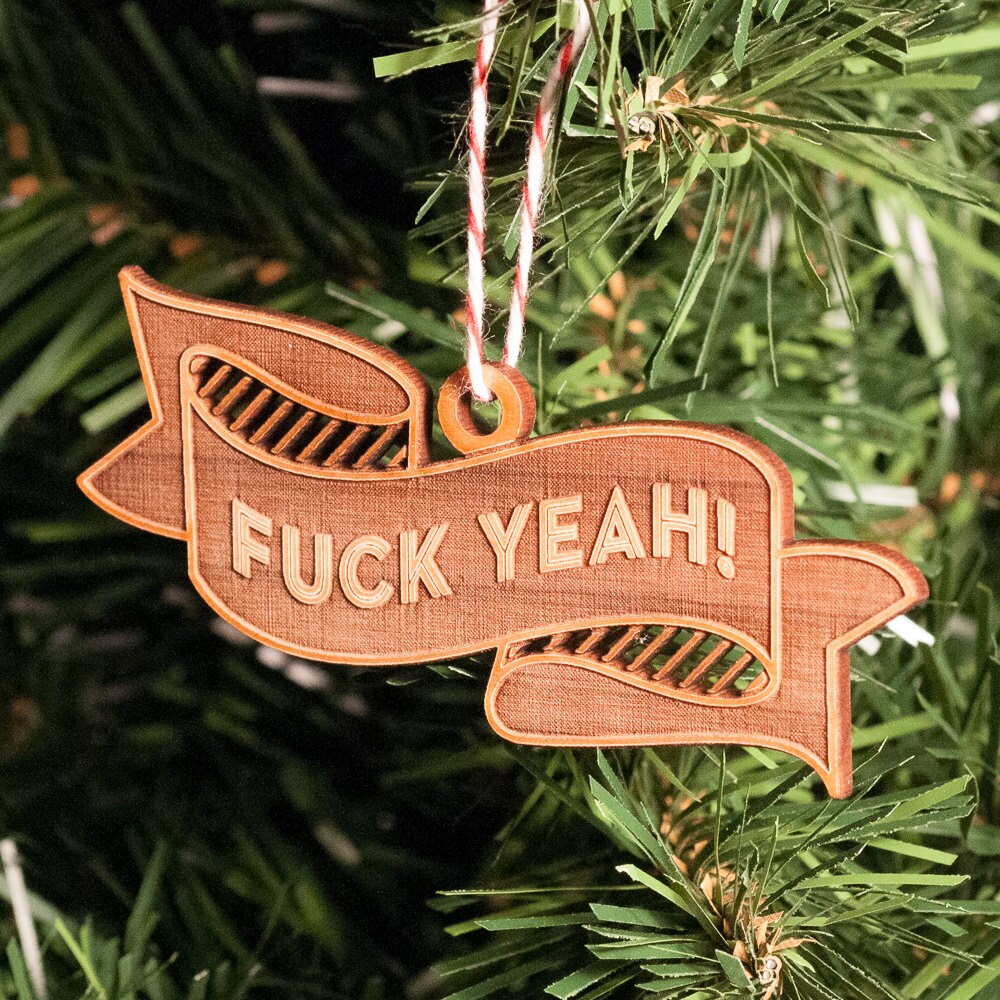 Ornament F-yeah Lasercut Banner mature Language - Etsy