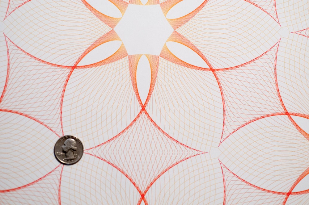 Wrapping Paper Spirographic Patterned Paper Pattern 3 - Etsy