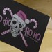 Set of 6 Hand-printed Christmas Cards Yo Ho Ho Ho - Etsy