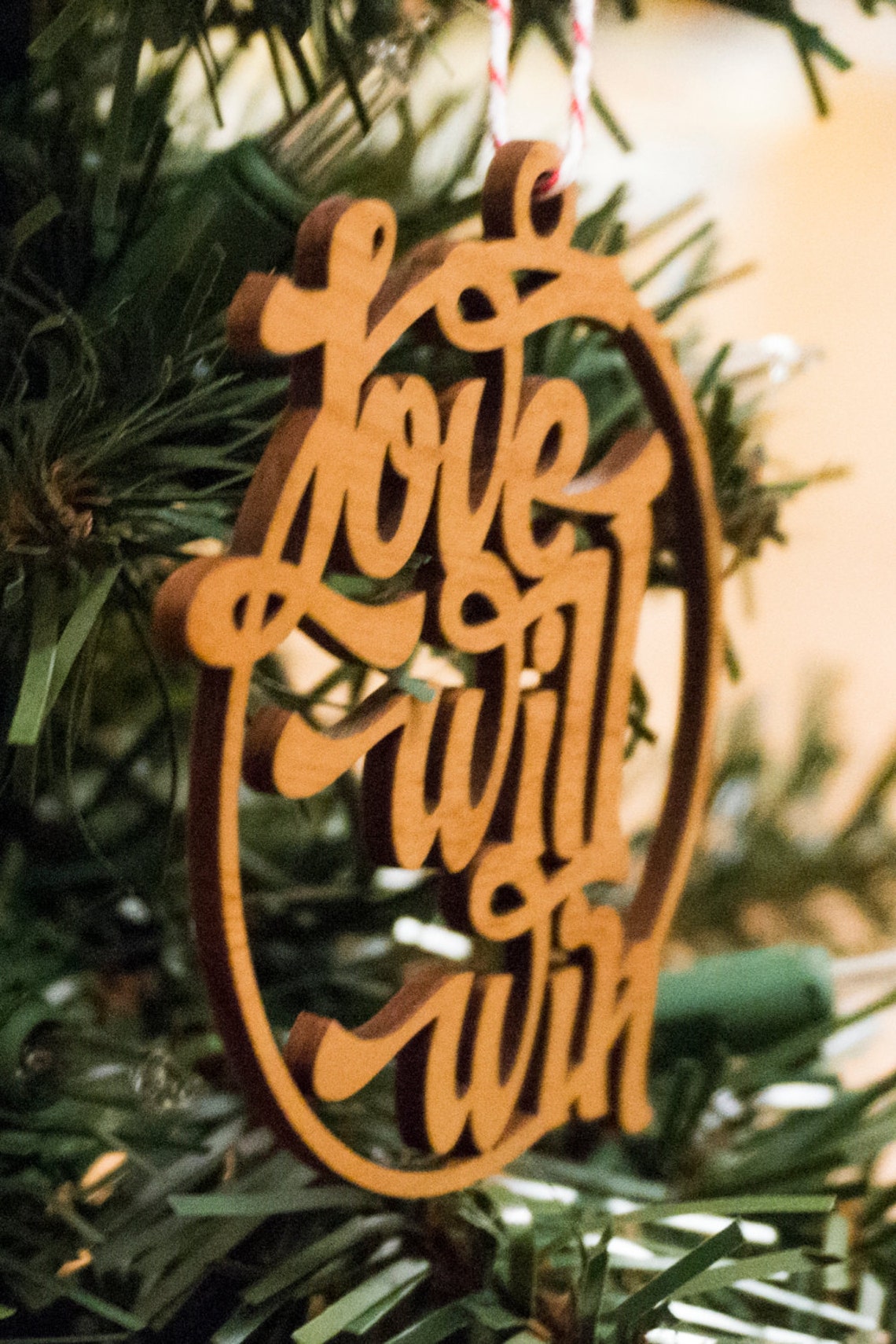 Ornament -- Love Will Win - Etsy