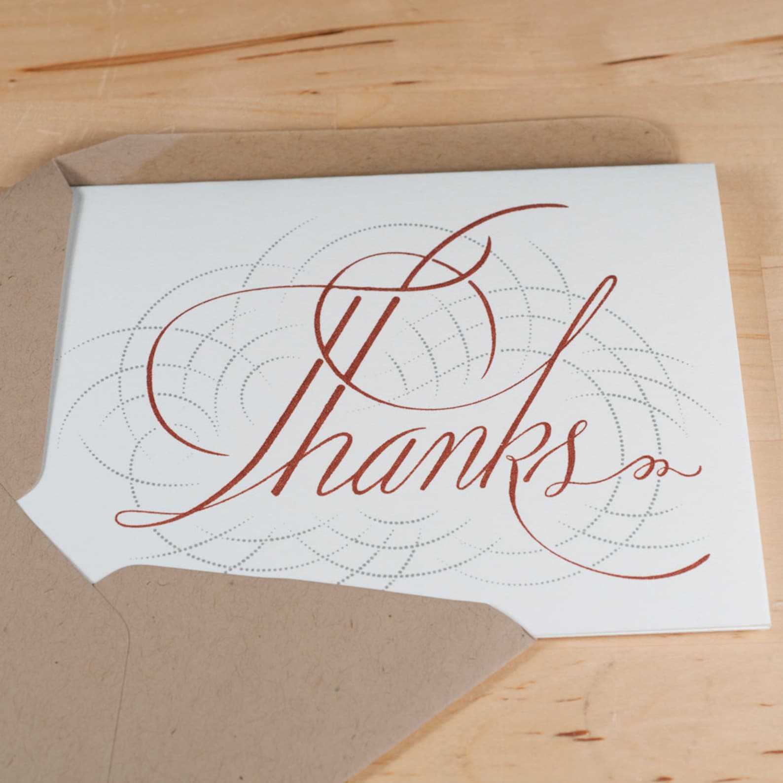 Thank You Cards -- Hand-printed Calligraphic Greeting Cards - Etsy