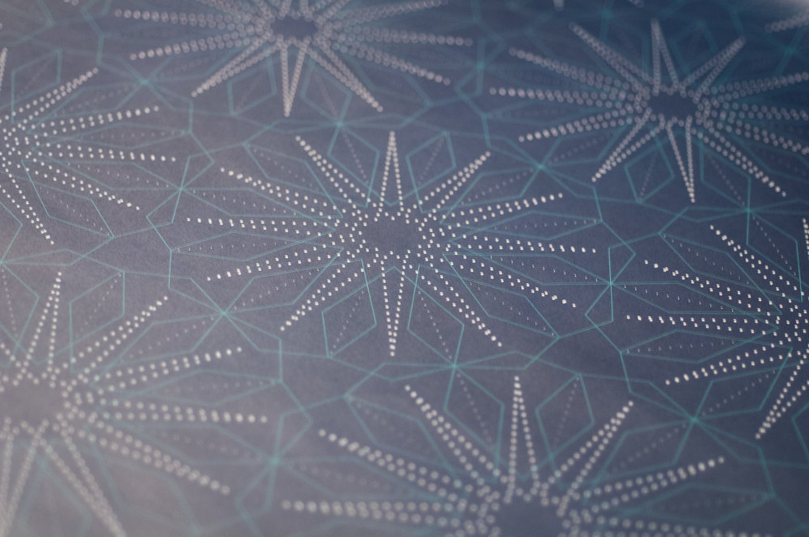 Wrapping Paper -- Snowflake Patterned Paper -- Pattern 2 - Etsy