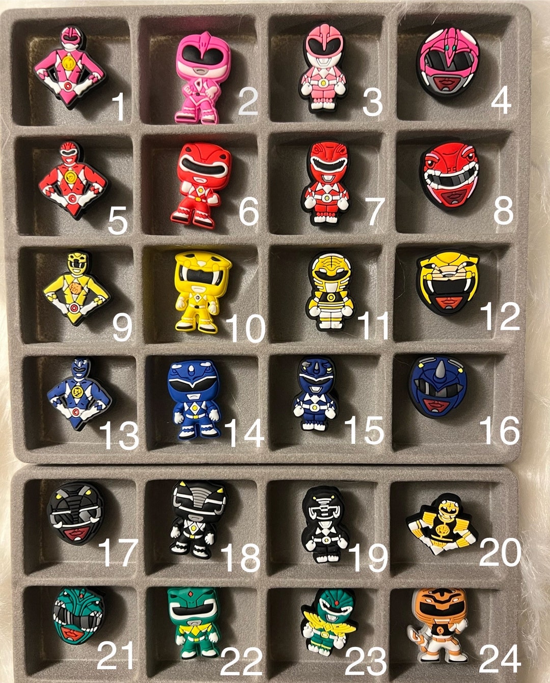 Power Ranger Inspired Shoe Charms - Etsy