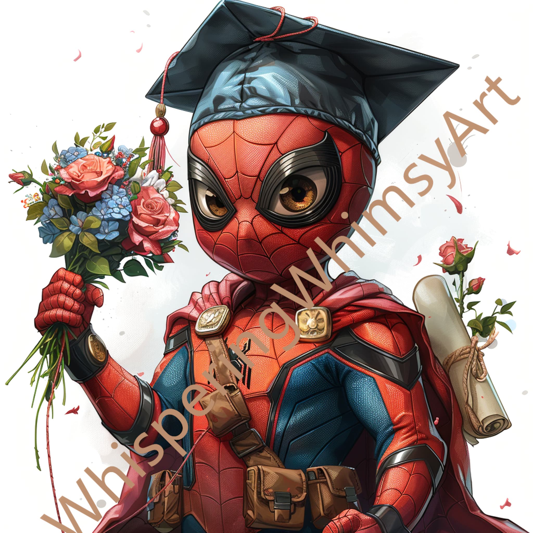 Graduate Png,spidey Png,spiderman Graduation Png,super Hero Graduation ...