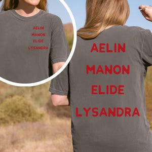 Throne of Glass Aelin Manon Lysandra Elide Rock N Roll Style Shirt ...