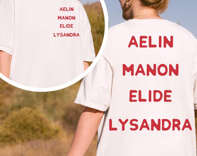 Throne of Glass Aelin Manon Lysandra Elide Rock N Roll Style Shirt ...
