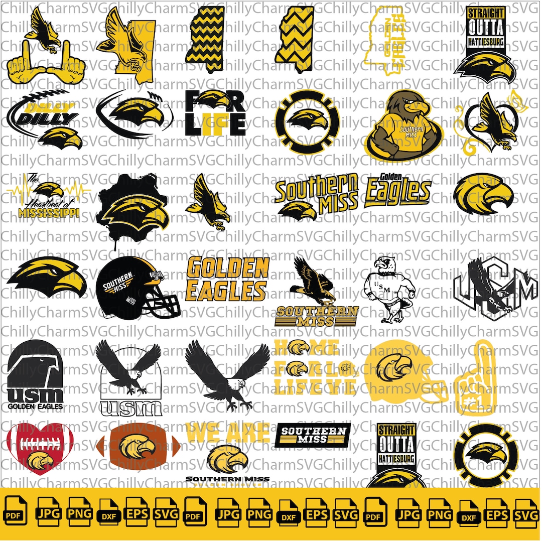 Southern Miss SVG Bundle, Golden Eagles Football, SVG Bundle, Cricut ...