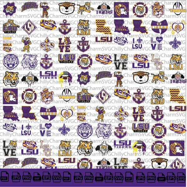 Lsu Svg - Etsy