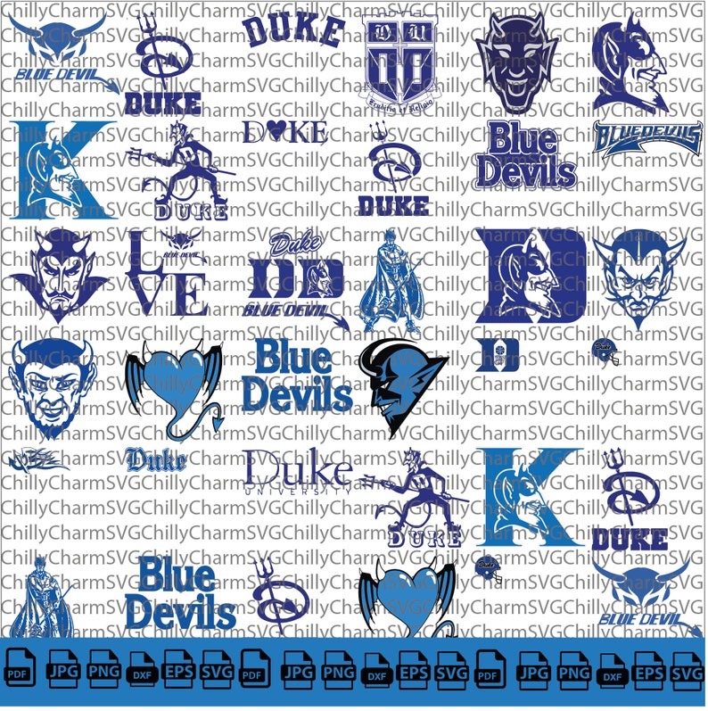 Duke SVG Bundle, Blue Devils Football, SVG Bundle, Cricut, Printable ...
