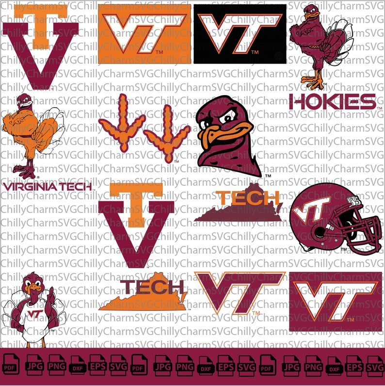 Virginia Tech SVG Bundle, Hokies Football, SVG Bundle, Cricut ...