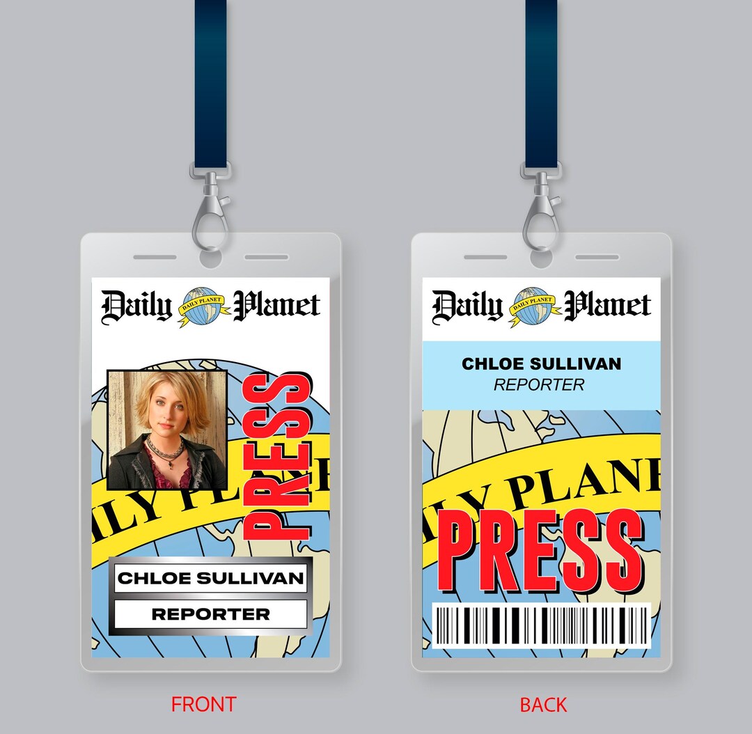 Superman Smallville ID Badge-daily Planet Chloe Sullivan Reporter ...