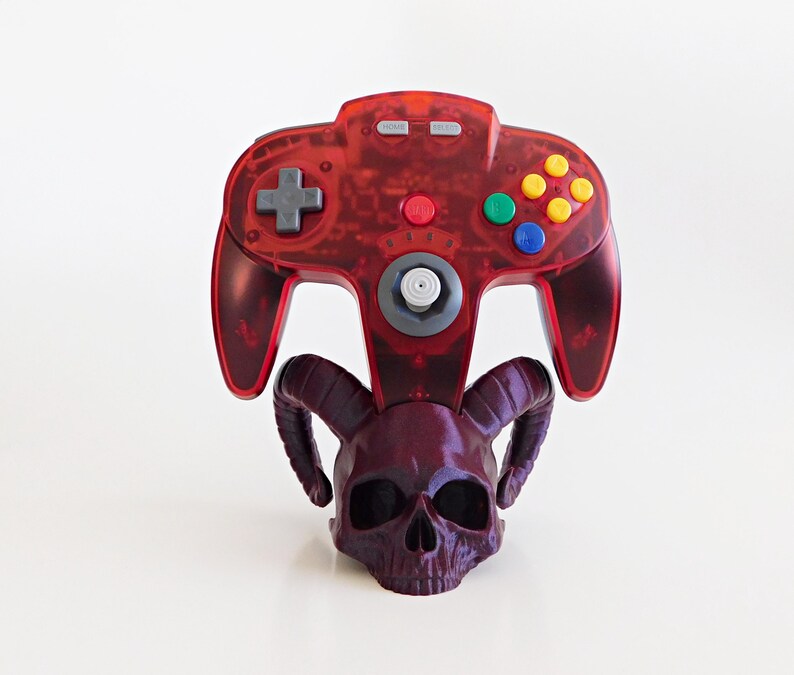 Nintendo 64 Horn Skull Controller Holder 3D Print - Etsy