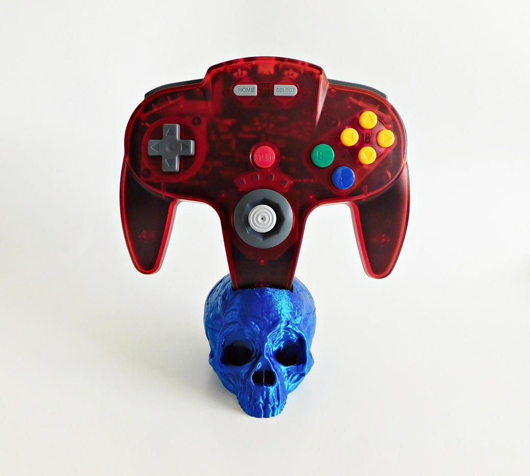 Nintendo 64 Skull Controller Stand • 3D Printed • Vintage Game Room ...