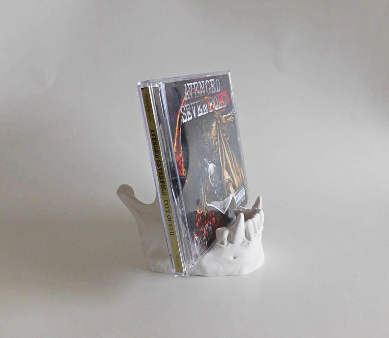 Mandible Skull Media Holder With Vampire Fangs – Gothic DVD & Blu-ray ...