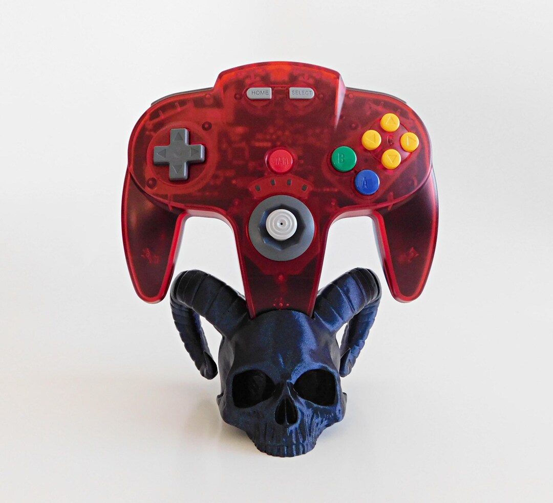 Nintendo 64 Horn Skull Controller Holder 3D Print - Etsy