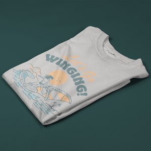 Vintage Wing Foil T Shirt for Him Beach Gift for Her Retro Surfing ...
