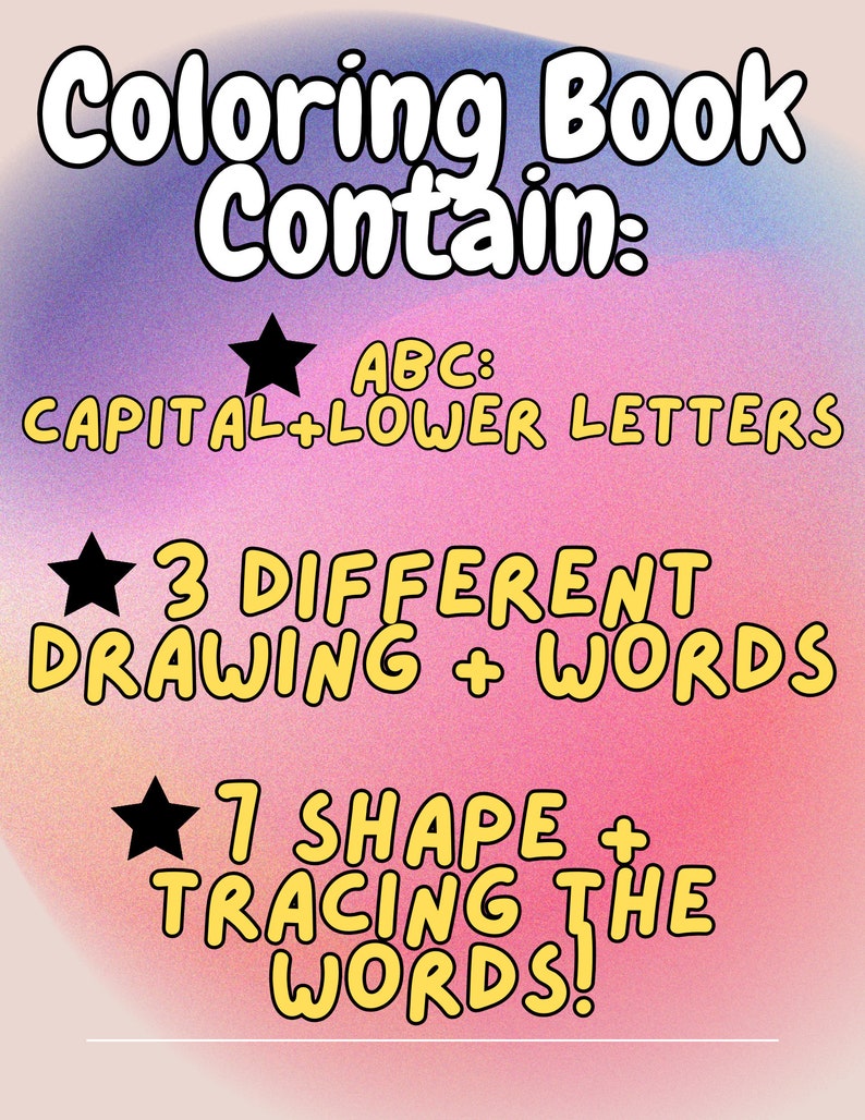 C Coloring Book, Printable Coloring Book, ABC + 3 Different Drawing on ...