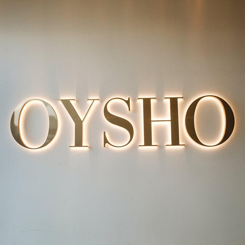 Custom 3D Backlit Logo Business Sign , Illuminated Business Signage ...