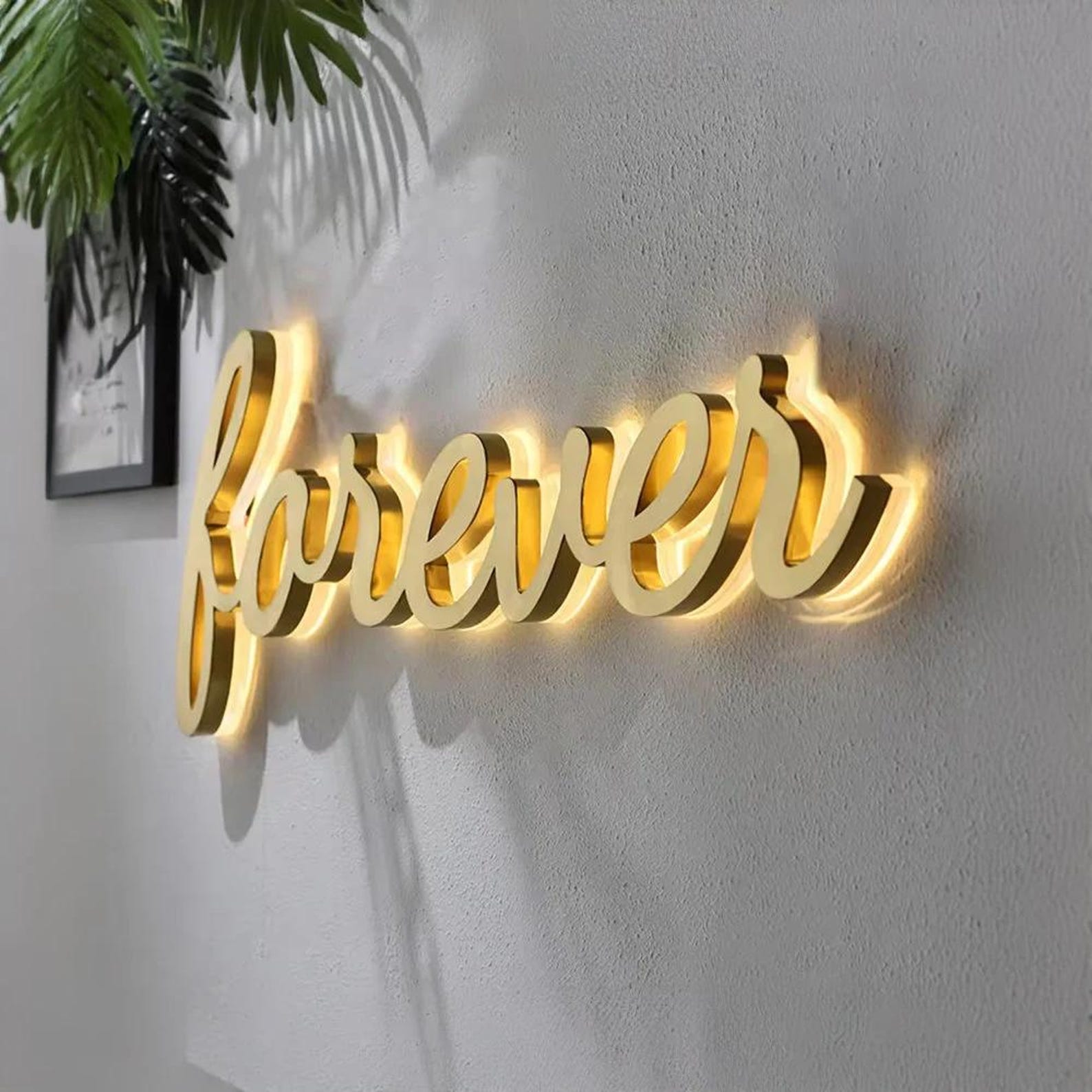Custom 3D Backlit Logo Business Sign , Illuminated Business Signage ...
