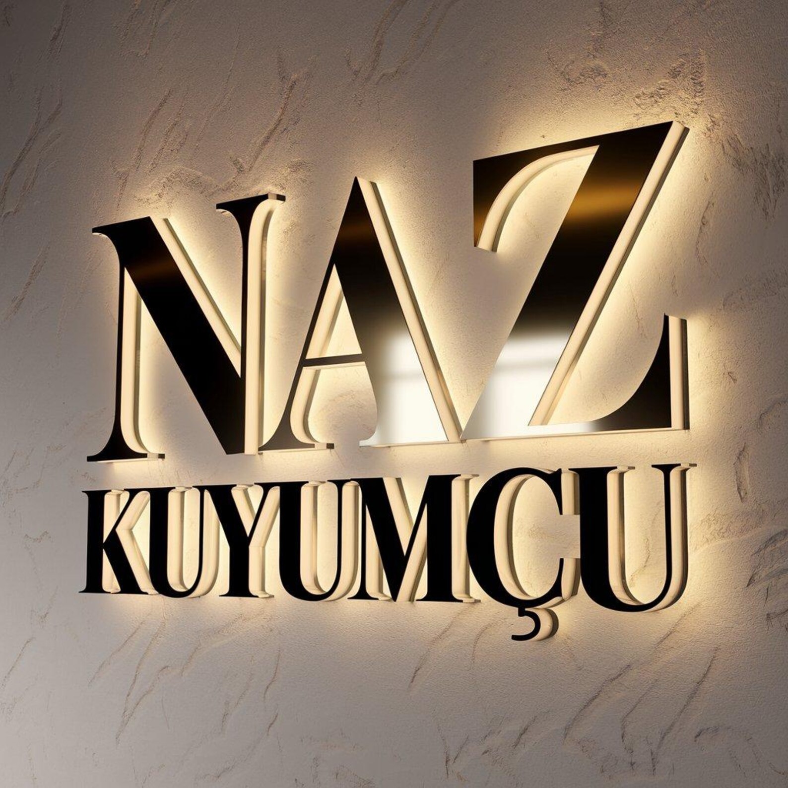 Custom 3D Backlit Logo Business Sign , Illuminated Business Signage ...