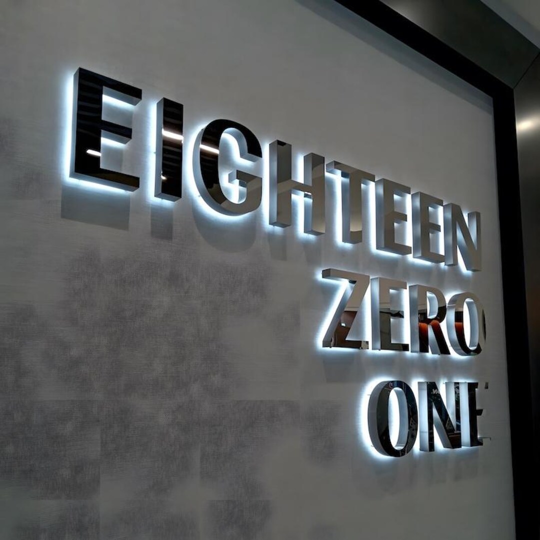 Led Backlit Signage, Custom Led Logo Sign, 3D Design Custom Logo Sign ...