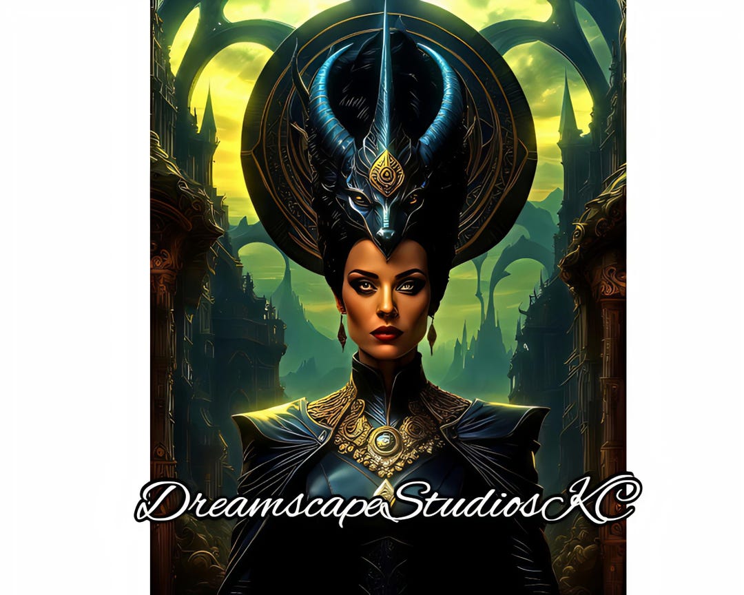 Evil Queen Fantasy Art, Instant Download, Digital Poster, Fantasy Print ...