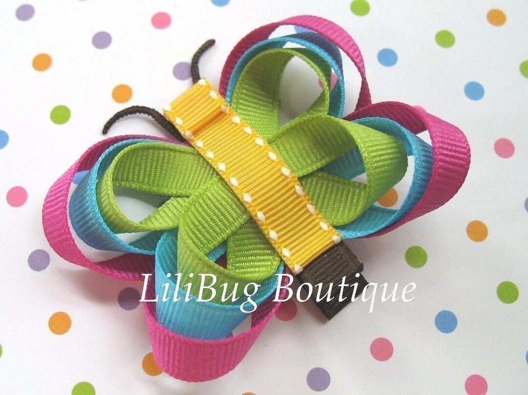 Lilibug M2MG JUNGLE GEM Butterfly Hair Clip - Etsy