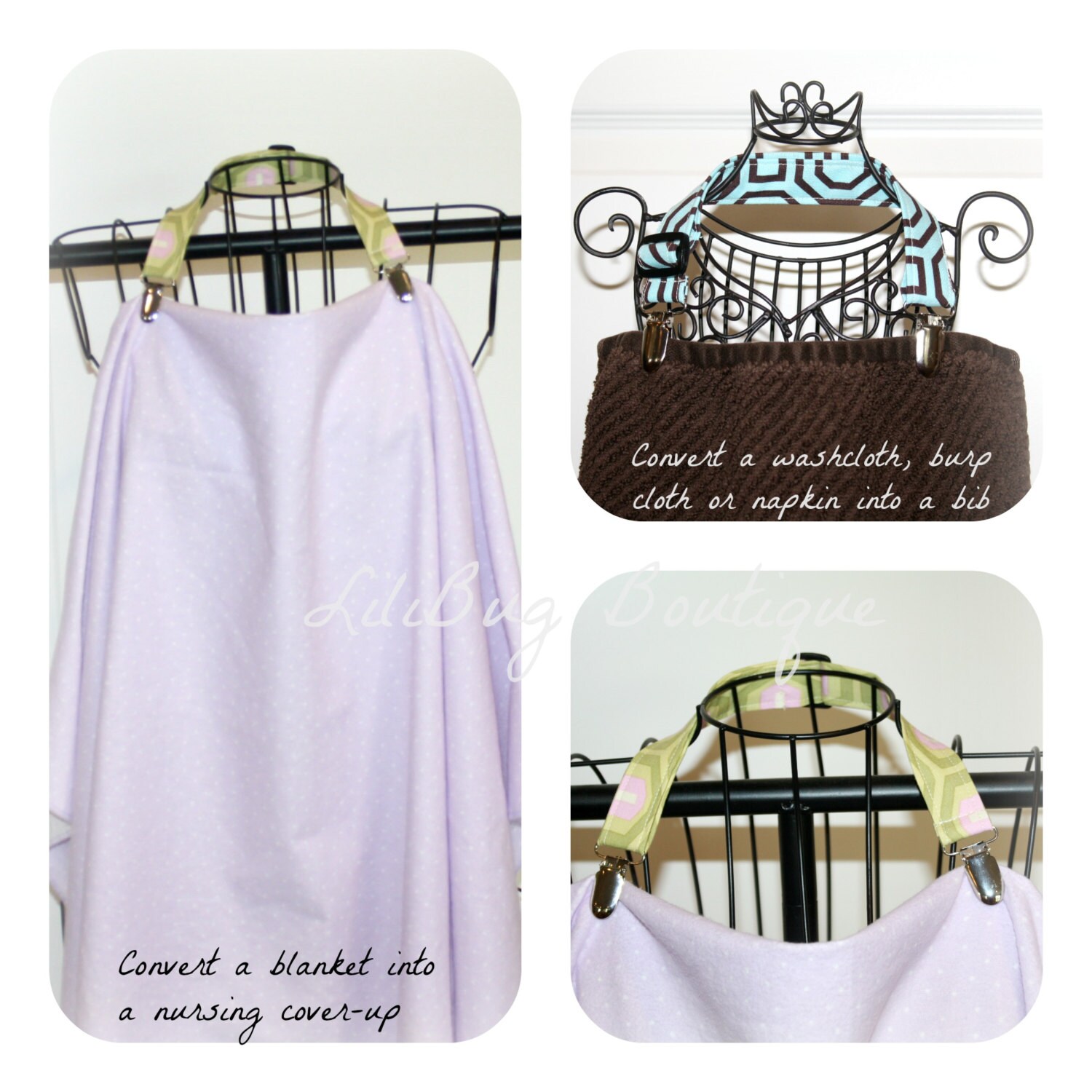 Lilibug You Pick Adjustable Nursing and Bib Clip - Oranges - Etsy